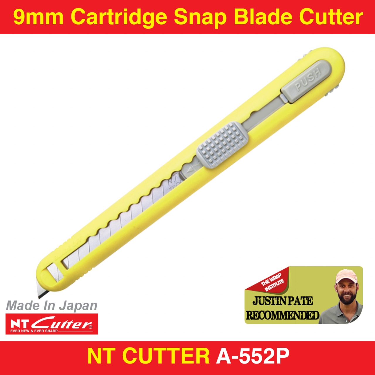 NT CUTTER A552P - 9mm Cartridge Cutter - RT Media Solutions