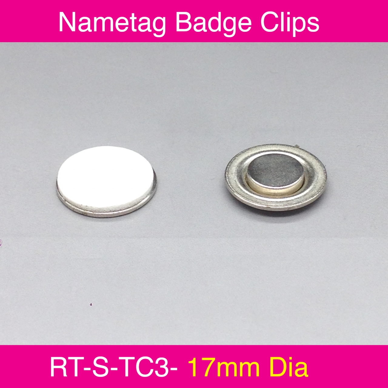 Magnetic Nametag Badge Clips - RT Media Solutions