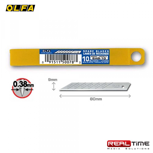 OLFA 9mm-30 Degree Snap Off Blades (XB141) - RT Media Solutions