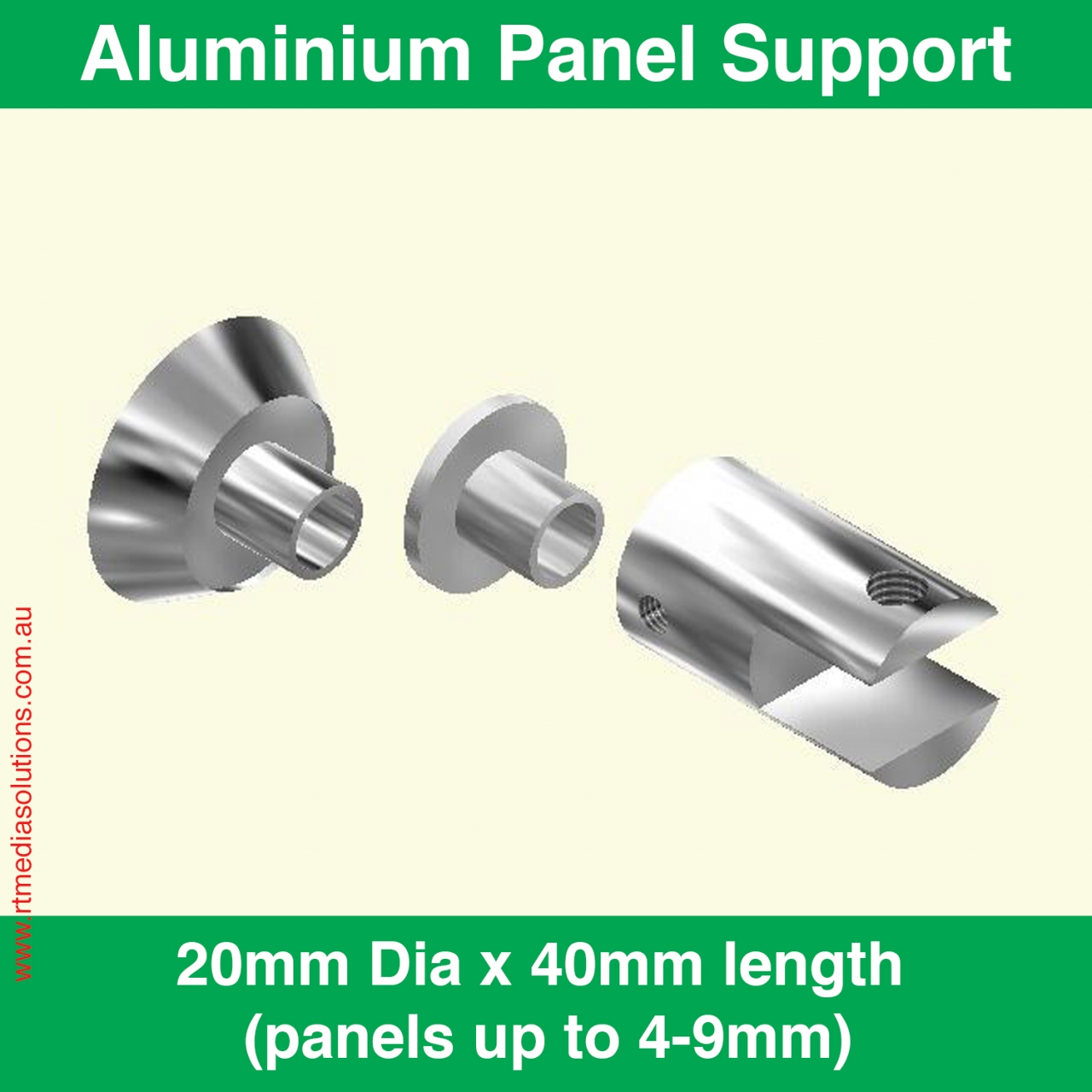 Vertical Aluminium Panel Support to Hold 4-9mm Signs - RT Media Solutions