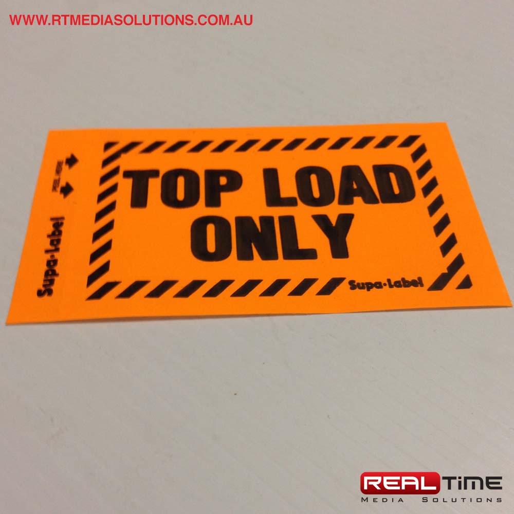 Top Load Only Label(75mmx135mm)-50/Bag - RT Media Solutions