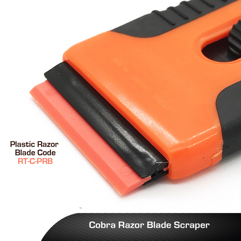Cobra Plastic Razor Scraper & Double-Edged Plastic Blades - RT Media ...