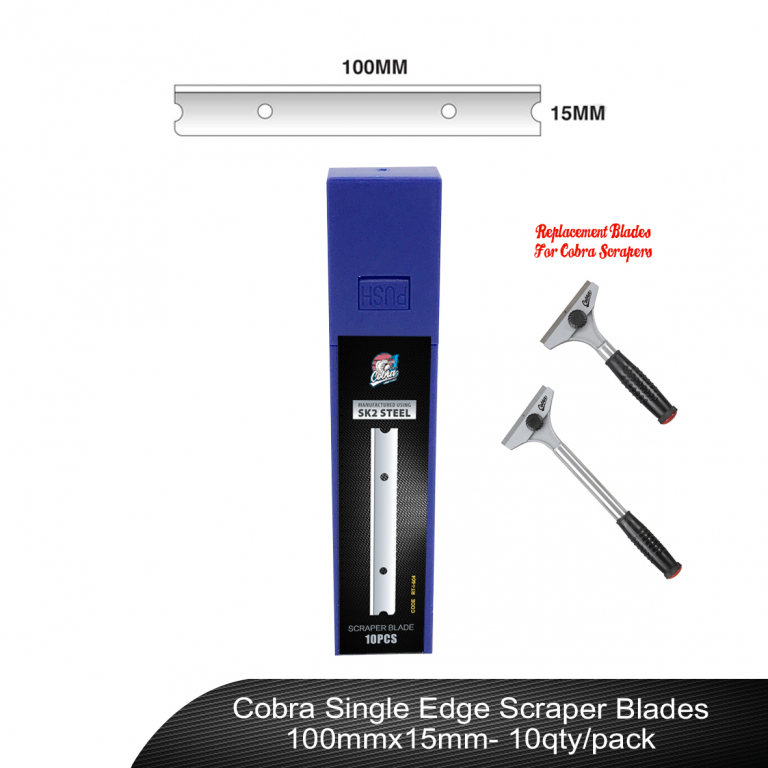 Cobra Plastic Razor Scraper & Double-Edged Plastic Blades - RT Media ...