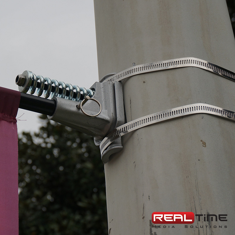 Spring Loaded Pole Banner Brackets SPRING LOADED LIGHT POLE BANNER