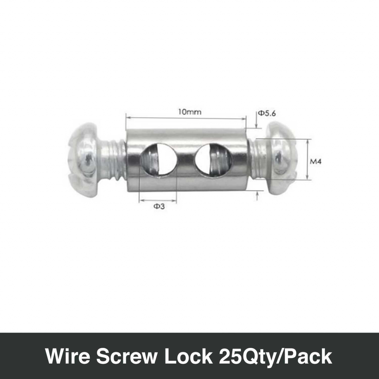 Wire Screw Lock 25Qty/Pack - RT Media Solutions