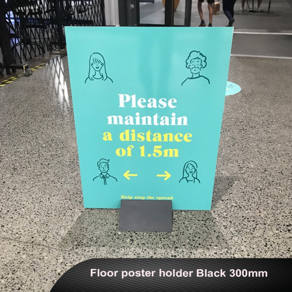 Floor Poster Holder - 300mm - RT Media Solutions